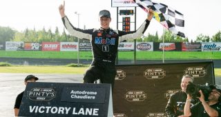 Raphael Lessard Grabs Checkered Flag in Series Debut - NASCAR Canada Series
